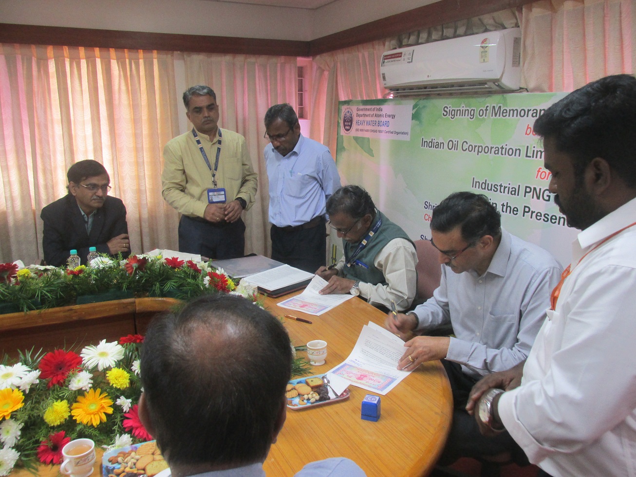 Signing of Agreement with M/s IOCL for supply and transmission of ...